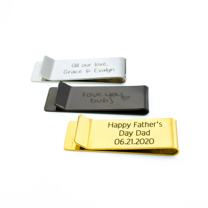 Engraved Money Clip • Custom Name Metal Wallet Clip for Men, Monogram ...