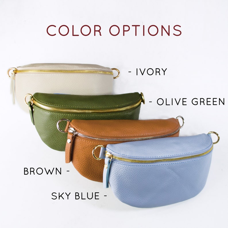 Custom Engraved Genuine Leather Crossbody Fanny Pack, Personalized ...