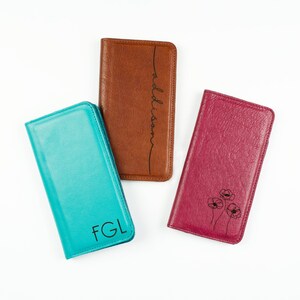 Personalized Wallet Leather Phone Case Leather Wallet Magnetic Case ...