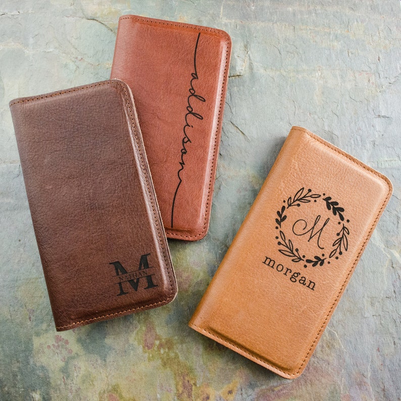 Personalized Wallet Leather Phone Case Leather Wallet Magnetic Case ...