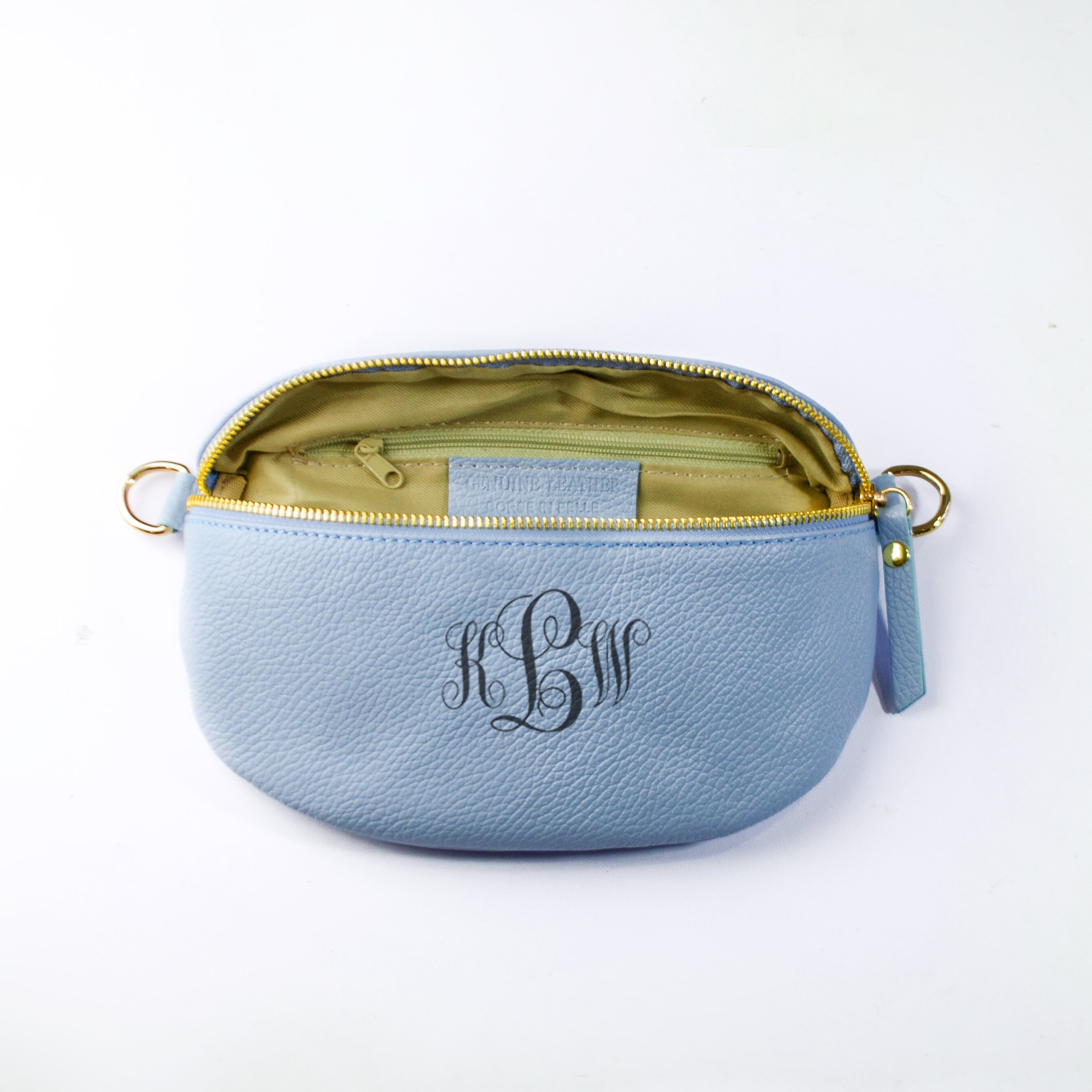 Custom Engraved Genuine Leather Crossbody Fanny Pack, Personalized ...