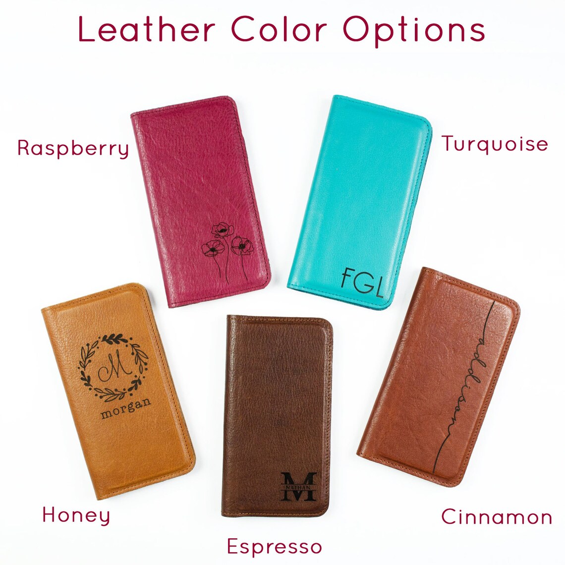 Personalized Wallet Leather Phone Case Leather Wallet Magnetic Case ...