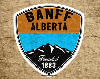 Banff National Park Alberta Canada Sticker Decal 2 7/8 X | Etsy