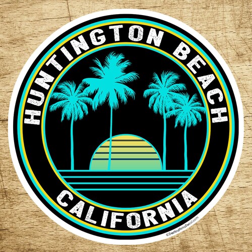 Newport Beach California Sticker Decal Beach Ocean Surfing - Etsy