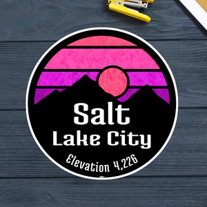 Ski Salt Lake City Utah Skiing Decal Sticker 3" Indoor Outdoor Alta ...