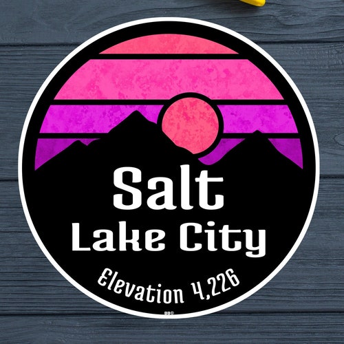 Ski Salt Lake City Utah Skiing Decal Sticker 3 Indoor | Etsy