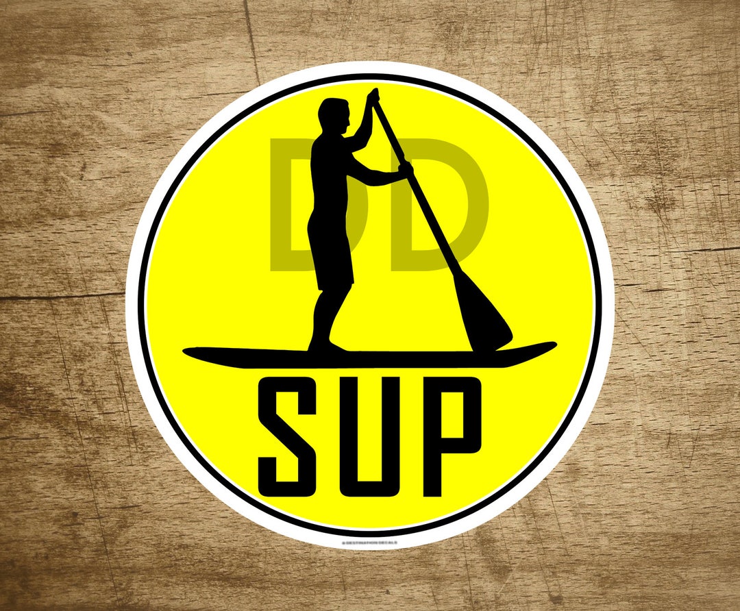 Stand up Paddle Board SUP Vinyl Sticker Decal 3" X 3" - Etsy