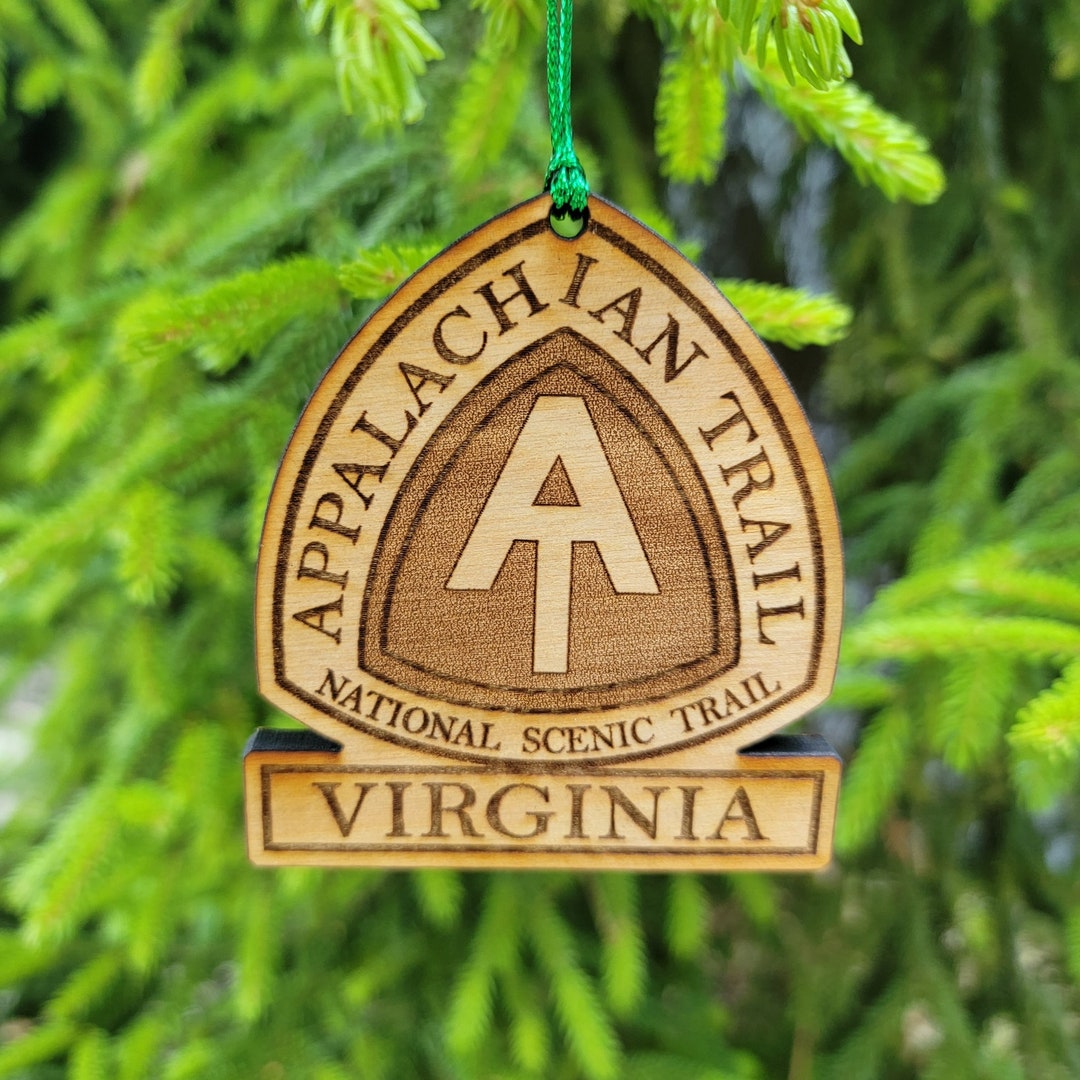 Appalachian Trail Virginia Ornament Christmas American Wood Engraved ...