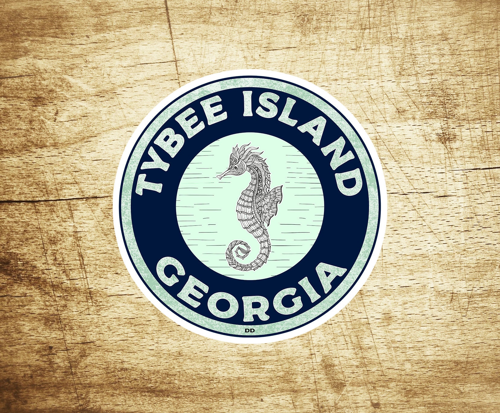 Tybee Island Georgia Decal Sticker Atlantic Ocean Crab Vinyl Indoor ...