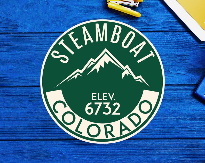 Skiing Steamboat Springs Colorado Decal Sticker 3" X 3" Hiking ...