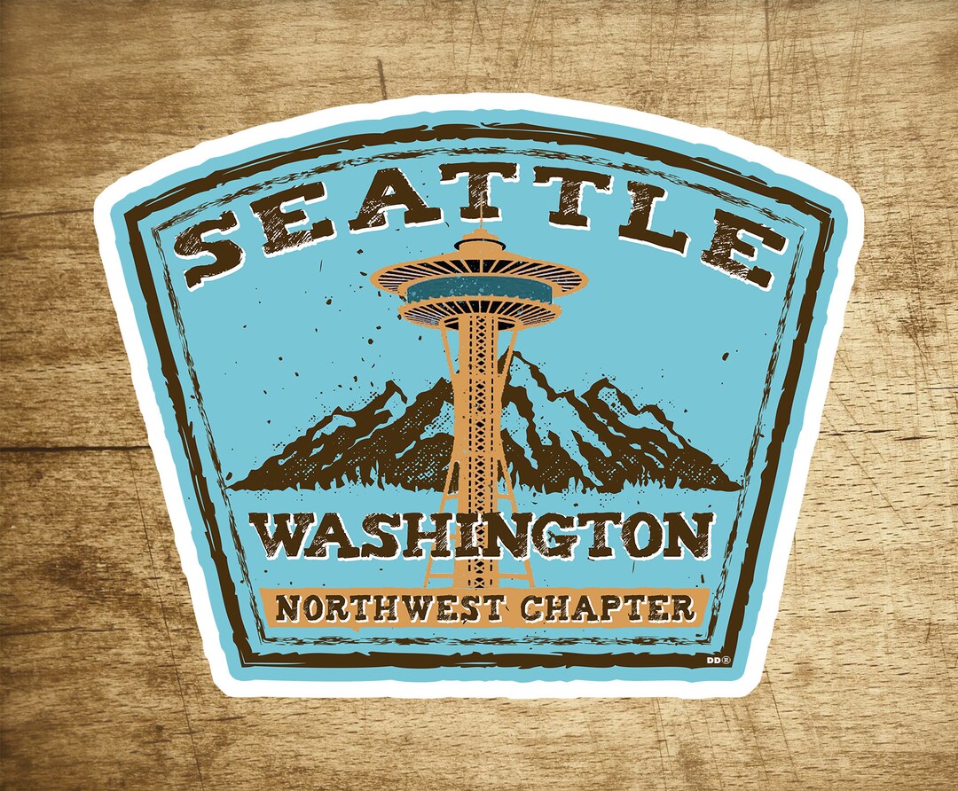 Seattle Washington Vinyl Sticker Decal 3.75" Wide Pacific Northwest - Etsy