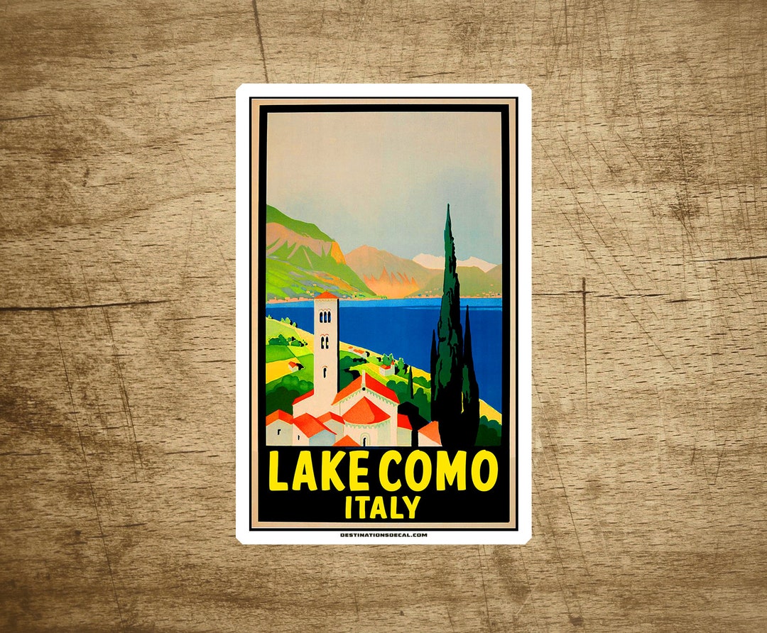 Lake Como Italy Decal Sticker 3.75" X 2.5" Lago Di Como Vinyl - Etsy