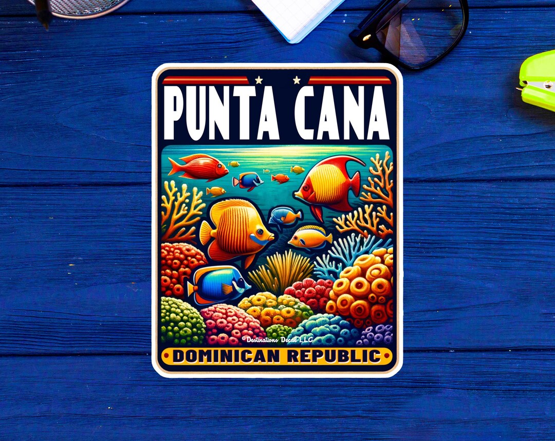 Punta Cana Decal Sticker Dominican Republic 3.8" X 2.5" Laptop Car ...