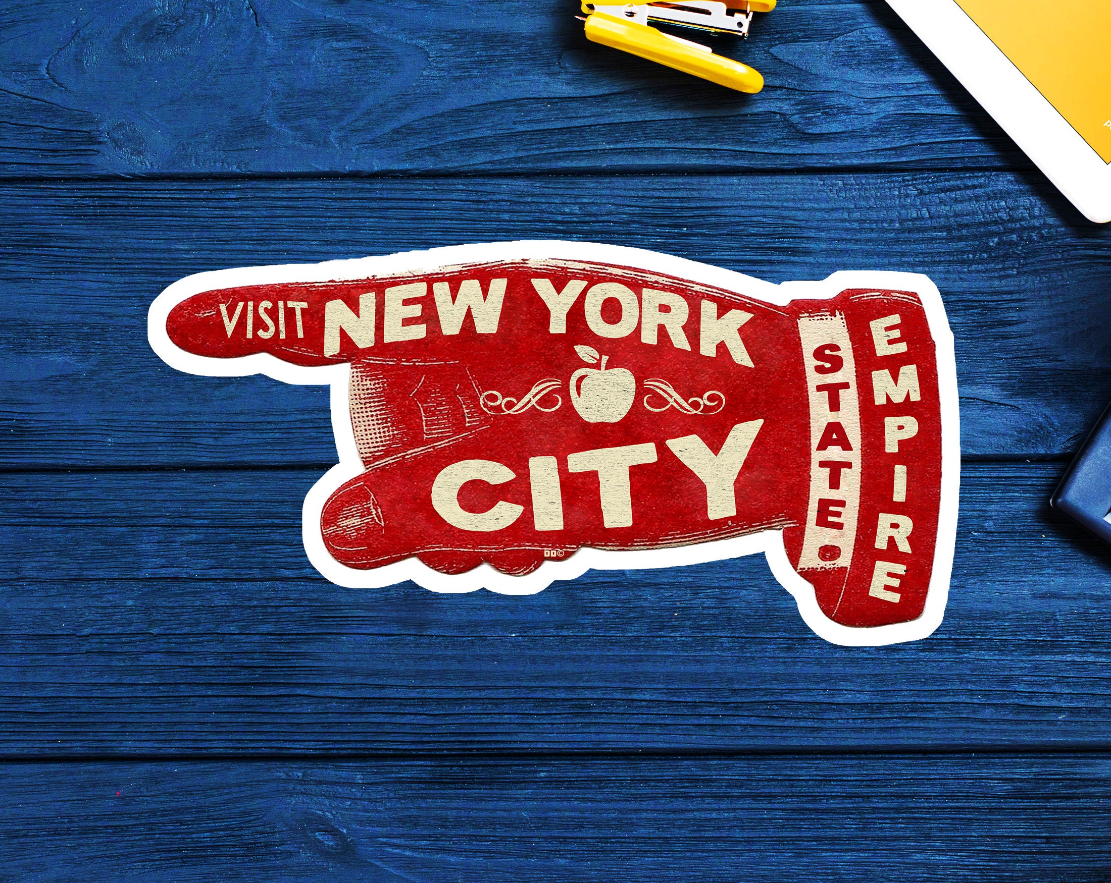 New York City Vintage Travel Sticker Decal 3 7/8 Empire | Etsy