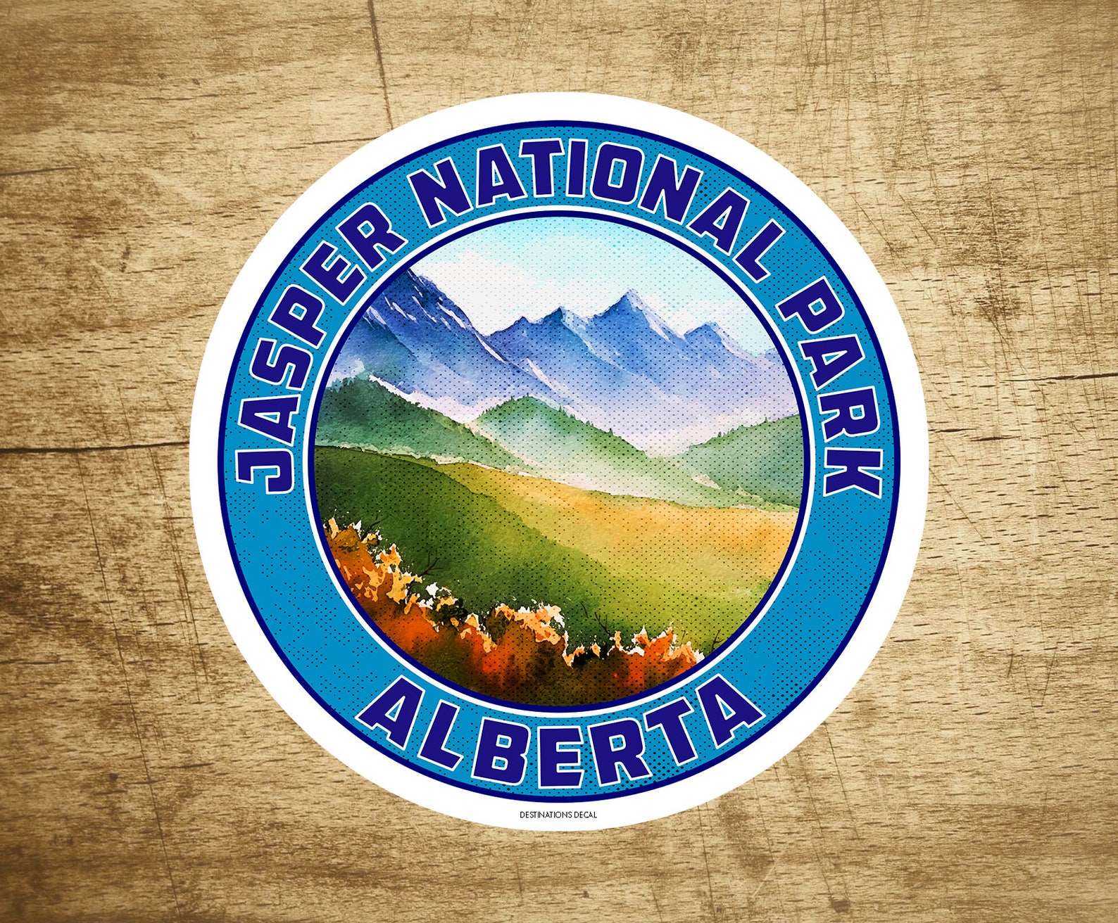 Jasper National Park Sticker Decal Alberta Canada Vinyl 3" X 3" Indoor ...