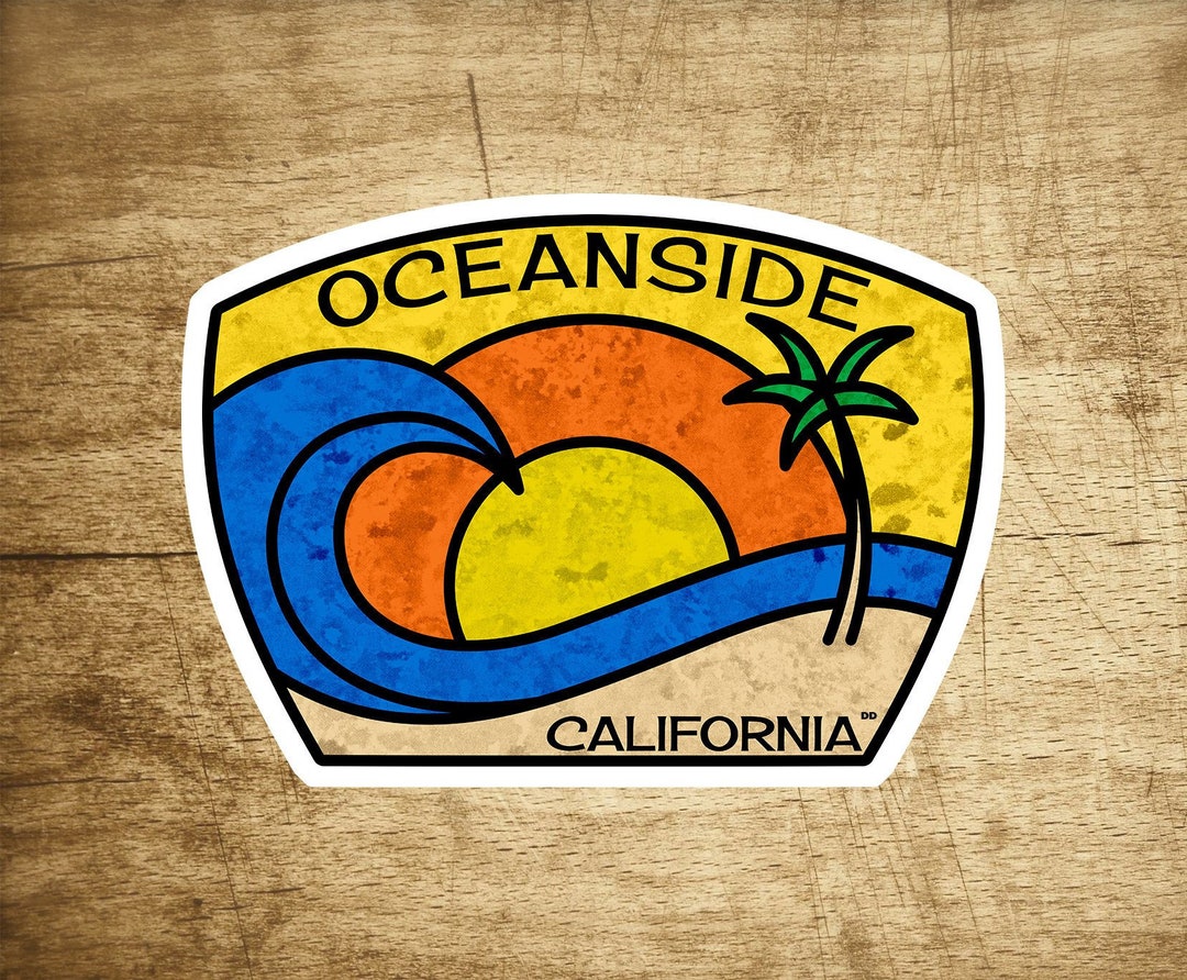 Oceanside California Decal Sticker 3.75" X 2.75" Los Angeles Pacific ...