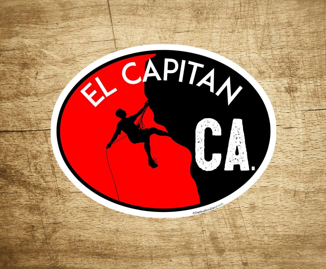 El Capitan Climbing Sticker Decal 3 5/8" X 2 7/8" Yosemite California ...