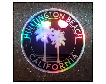 Huntington Beach California Surf Decal Sticker 3.75 | Etsy