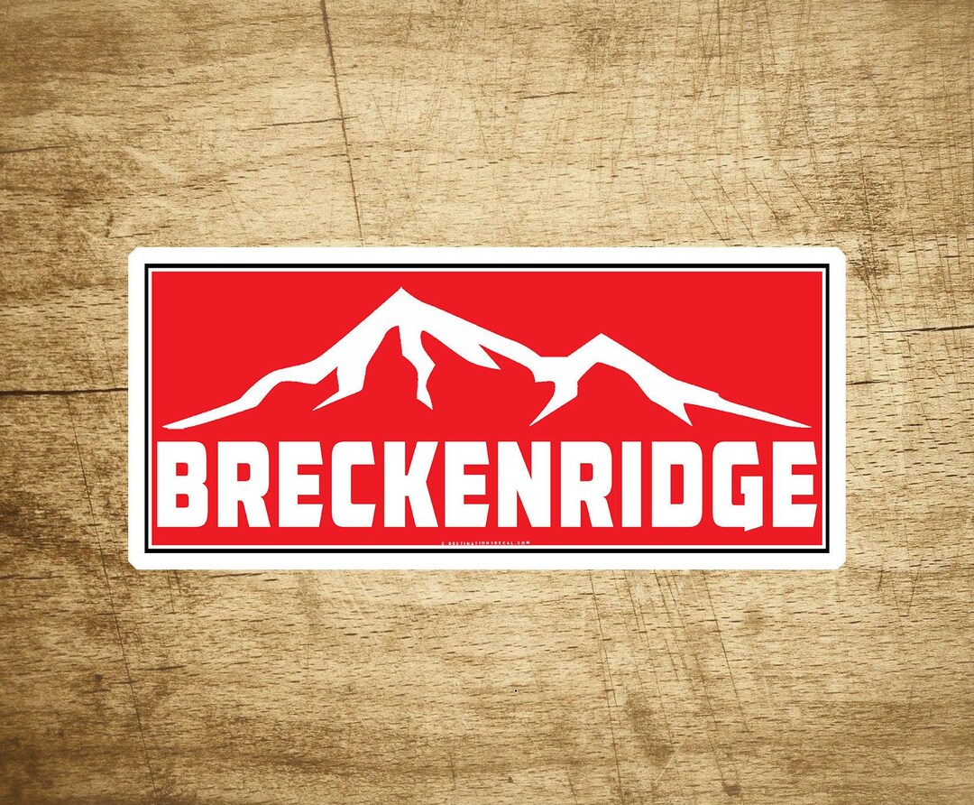 Ski Breckenridge Colorado Decal Sticker 3.75" X 1.75" Skiing ...