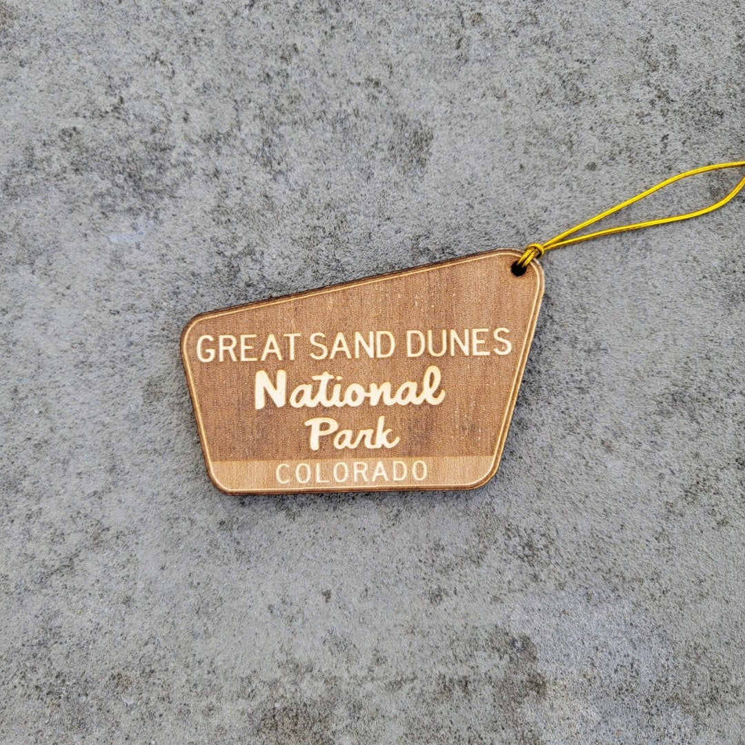 Great Sand Dunes National Park Wood Ornament or Key Chain Colorado CO ...