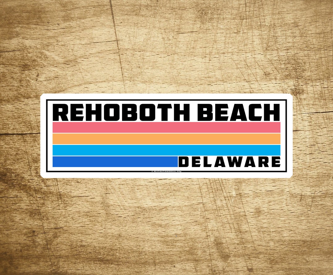 Rehoboth Beach Delaware Sticker Travel Decal 3.75" X 1.3" - Etsy