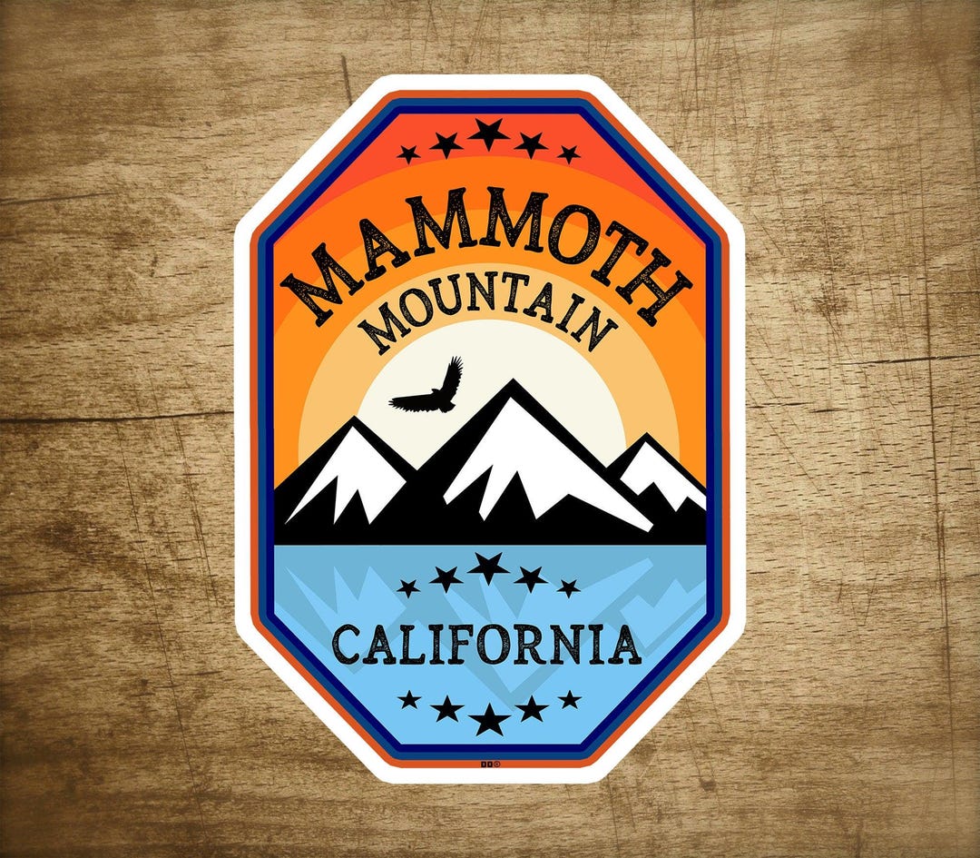 Ski Mammoth Mountain Decal Sticker 2.75" X 3.75" California Skiing ...