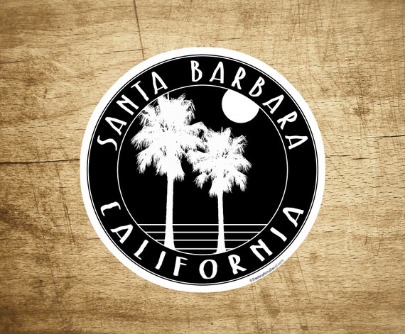 Santa Barbara California 3 Decal Sticker Surfing Pacific - Etsy