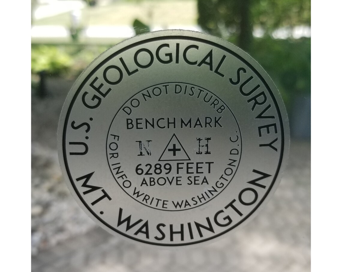 Mount Washington New Hampshire Benchmark 3 Decal Sticker - Etsy