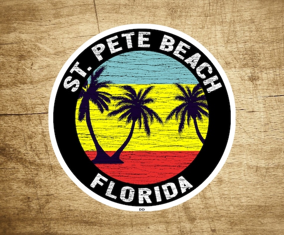 Saint Pete Beach Florida Vacation Ocean St Petersburg Sticker | Etsy