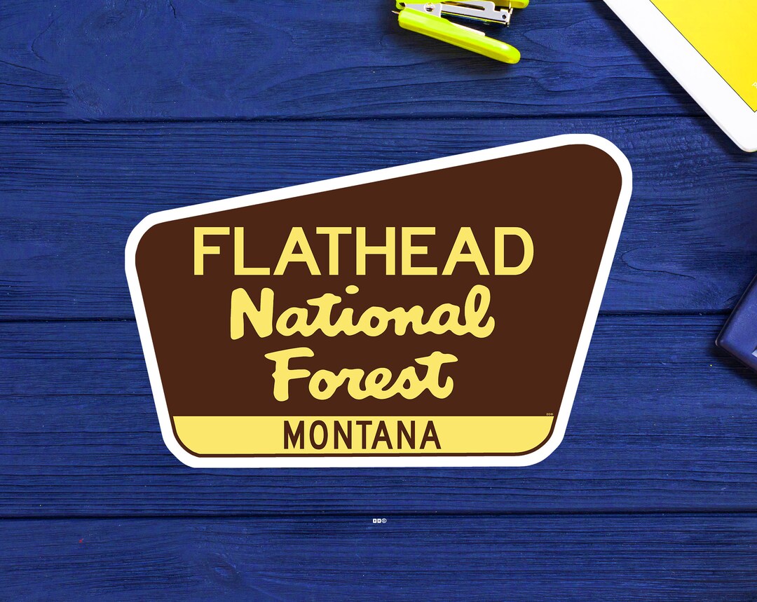 Flathead National Forest Decal Sticker 3.75" X 2.5" Montana Park Vinyl ...