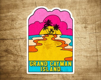 Grand Cayman Island Decal Sticker 3.75 X 2.7 - Etsy