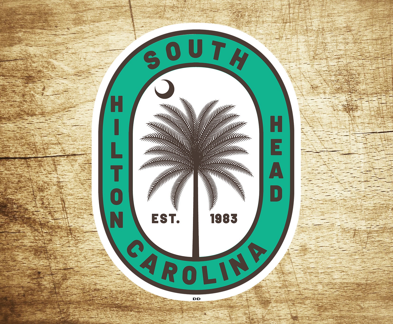 Hilton Head South Carolina Beach Sticker Decal 3.75 | Etsy