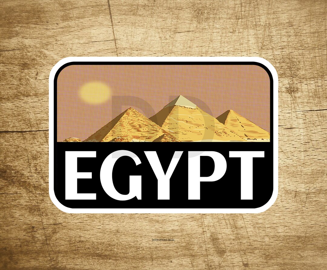 Visit Egypt Pyramids 4" X 2.7" Decal Sticker Vinyl Vintage Cairo - Etsy