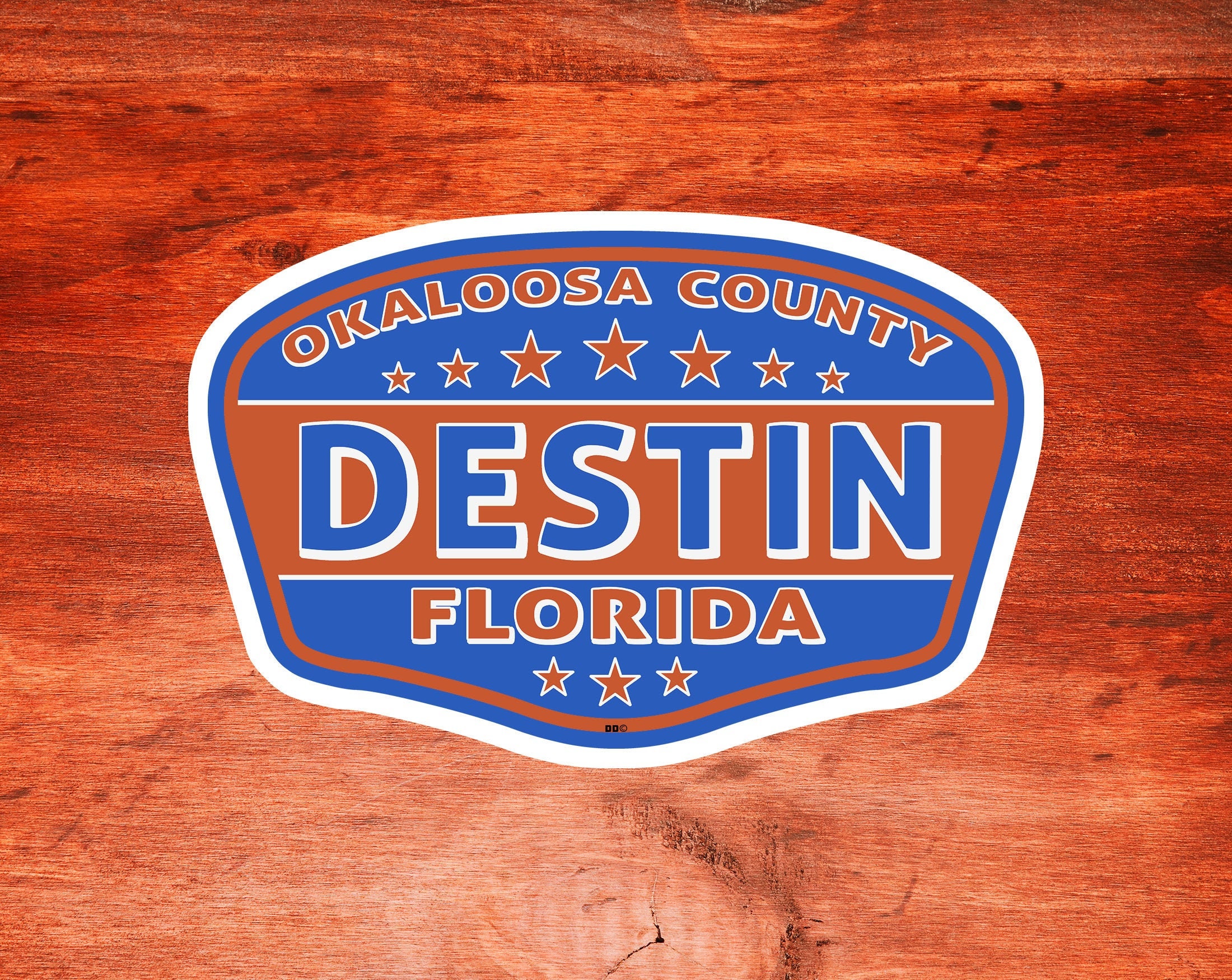 Destin Florida Decal Sticker 3.75 X 2.5 Emerald - Etsy