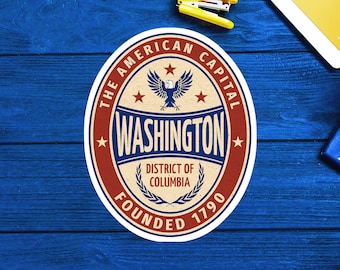 Washington Dc Sticker - Etsy