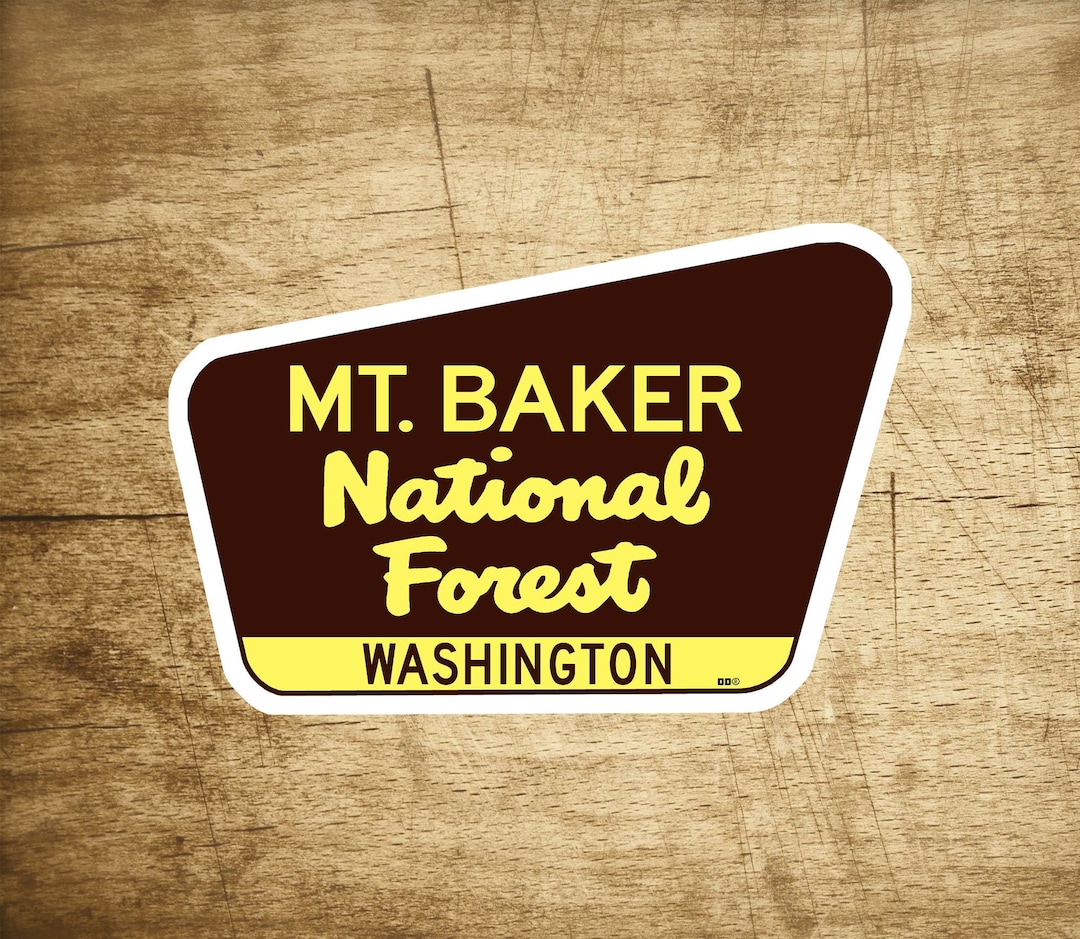 Mount Baker National Forest Decal Sticker 3.75" X 2.5" Washington Park ...