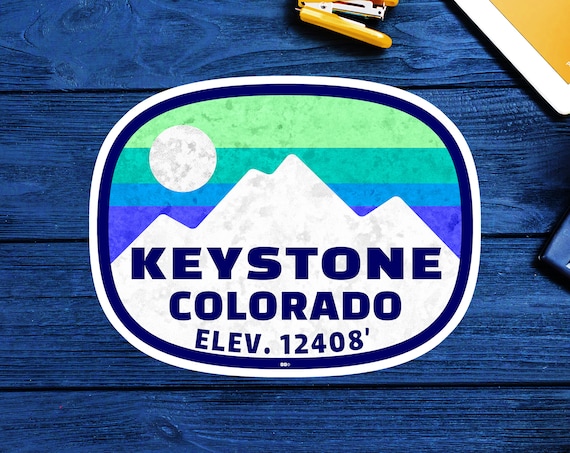 Skiing Keystone Colorado Sticker Decal 3.6 X 2.75 | Etsy