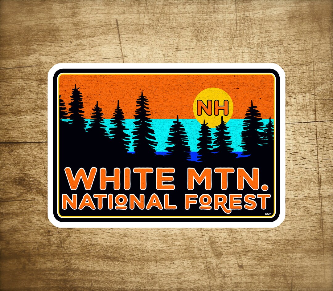 White Mountain National Forest Decal Sticker 3.75" X 2.6" New Hampshire ...