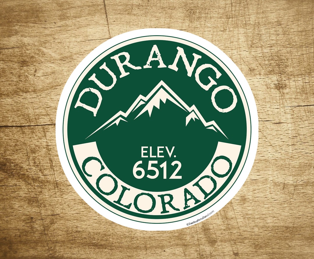 Durango Colorado Vinyl Decal Sticker 3" Mesa Verde National Park Animas ...