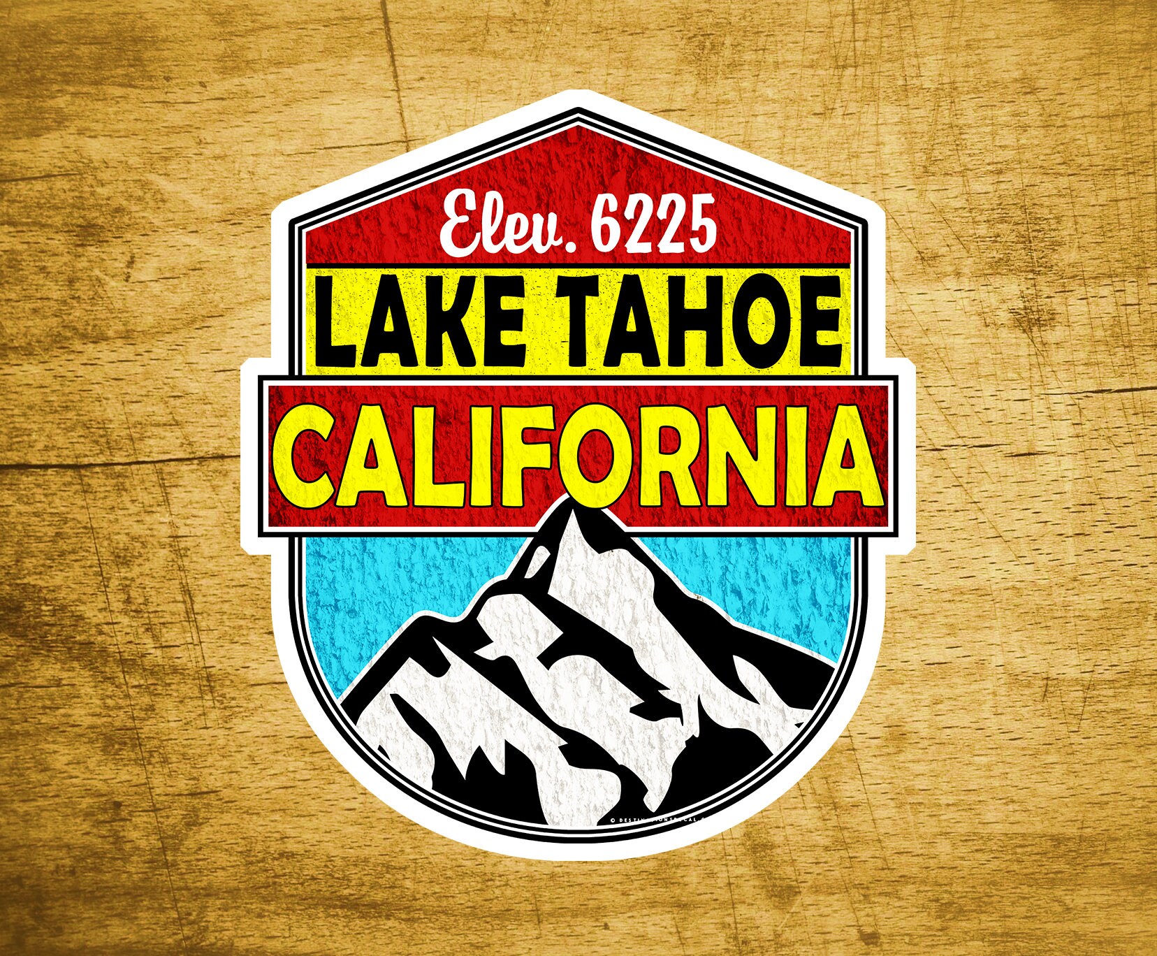 Lake Tahoe California Decal Sticker 3" X 3.4" Skiing Lakes Boating - Etsy