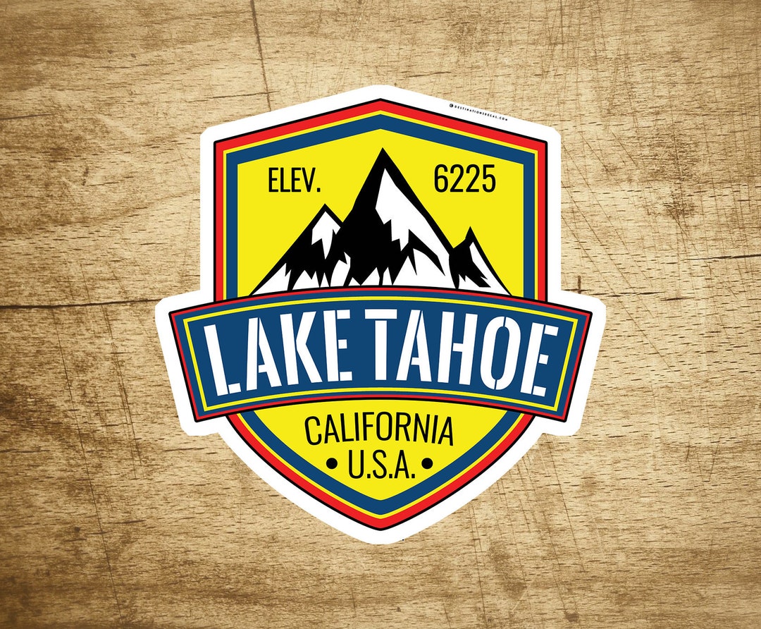 Lake Tahoe California Decal Sticker 2.8" X 2.8" Skiing Lakes Boating - Etsy