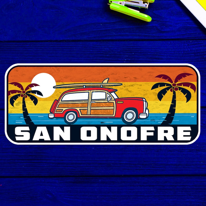California Surfing Decals - Etsy