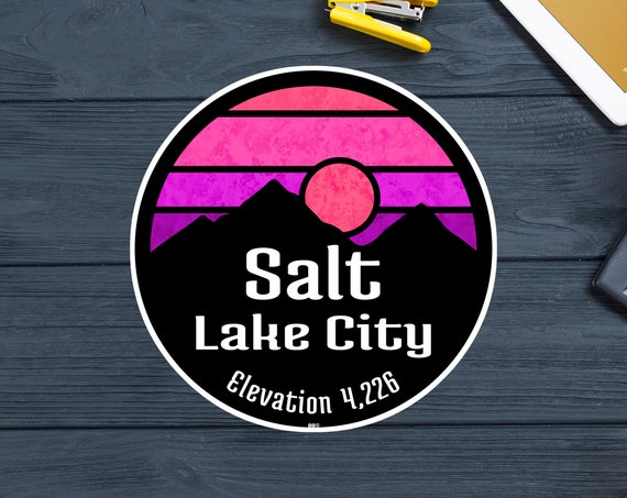 Ski Salt Lake City Utah Skiing Decal Sticker 3 Indoor | Etsy