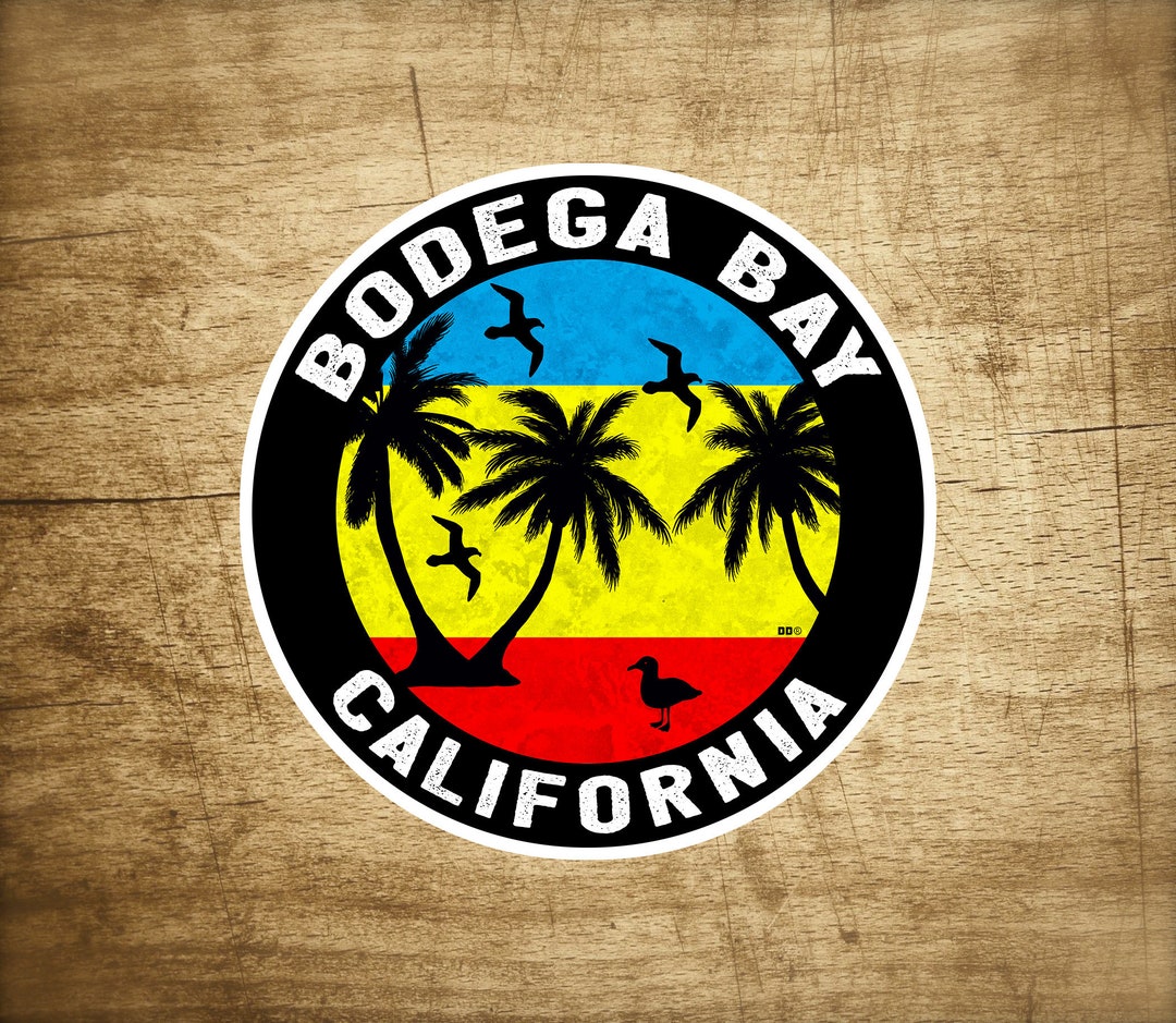 Bodega Bay California 3" Sticker the Birds Seagulls Vinyl Decal - Etsy