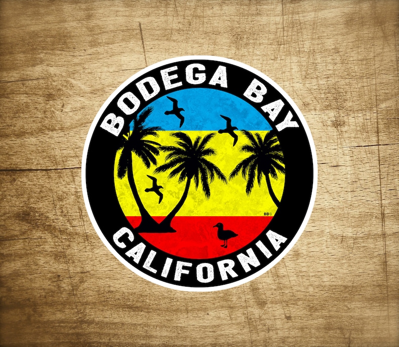 Bodega Bay California 3" Sticker the Birds Seagulls Vinyl Decal - Etsy