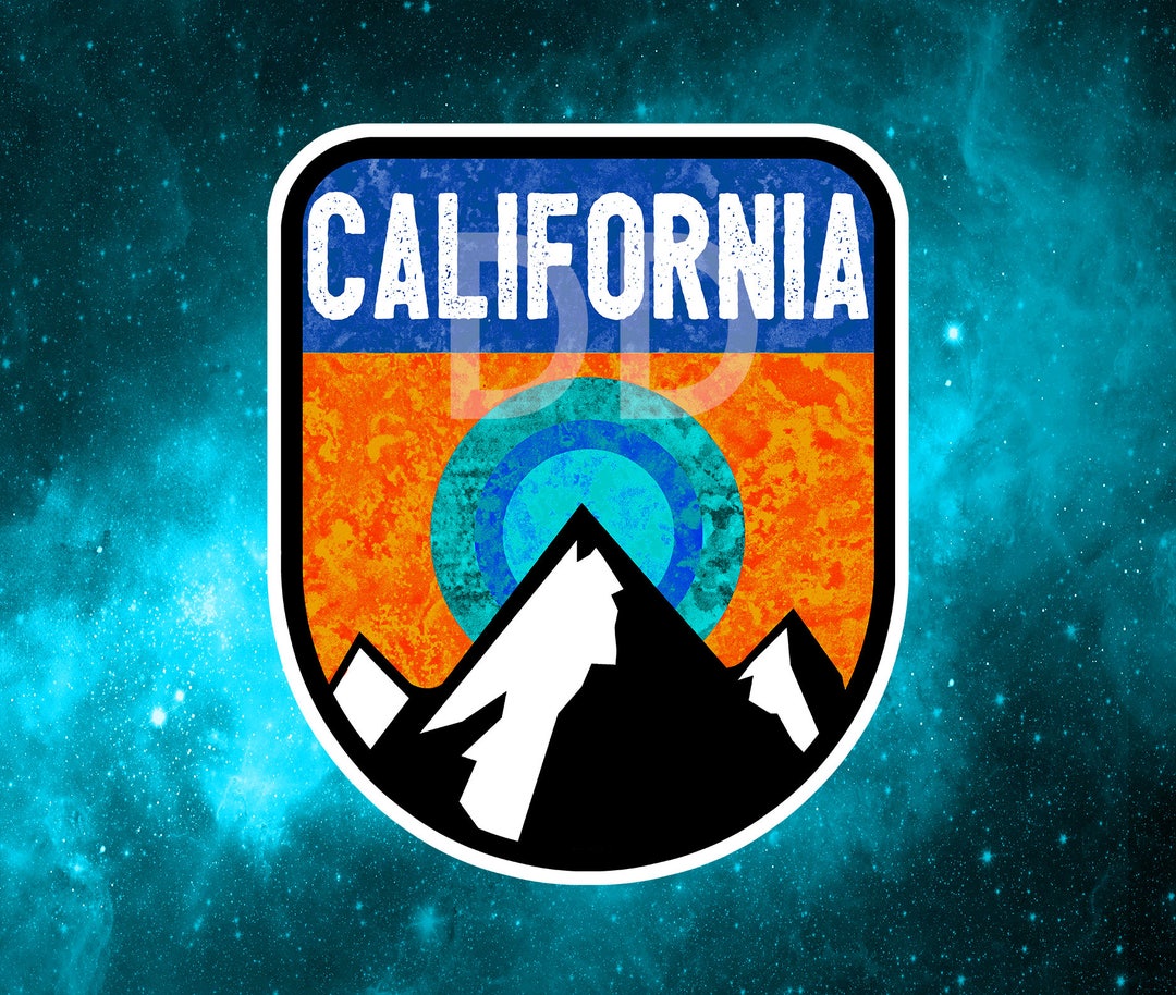 CALIFORNIA Mountains Outdoors Decal Sticker Vinyl Nature Skiing Big ...