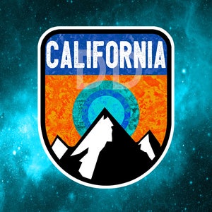 CALIFORNIA Mountains Outdoors Decal Sticker Vinyl Nature Skiing Big ...