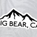 BIG BEAR California Decal Sticker Skiing Ski Mountain Mountains ...