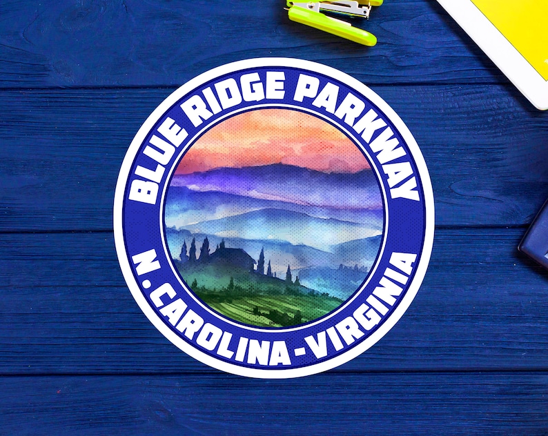 Blue Ridge Parkway 3 Vinyl Decal Sticker North Carolina | Etsy