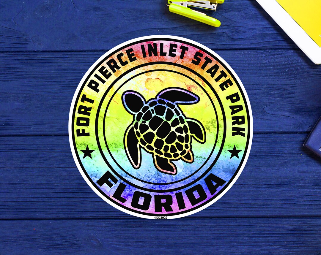 Fort Pierce Inlet State Park Sticker Decal 3" Vinyl Sea Turtle X 15 - Etsy